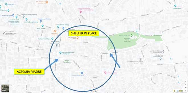 Police activity happening in Santa Fe