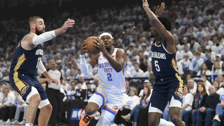 SGA scores 28 points as top-seeded Thunder edge Pelicans in Game 1