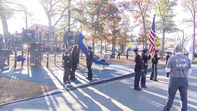 Playground dedicated to fallen Yarmouth Police Sgt. Sean Gannon