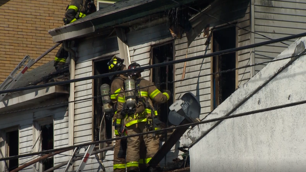 Firefighters battle 3-alarm fire in Pittsburgh's North Side
