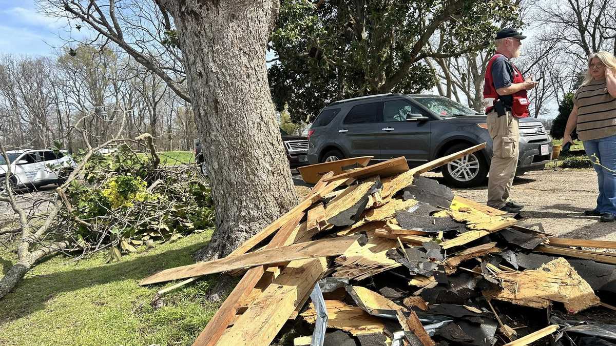 Tornado hits Sharkey County on eve of anniversary of Rolling Fork tragedy