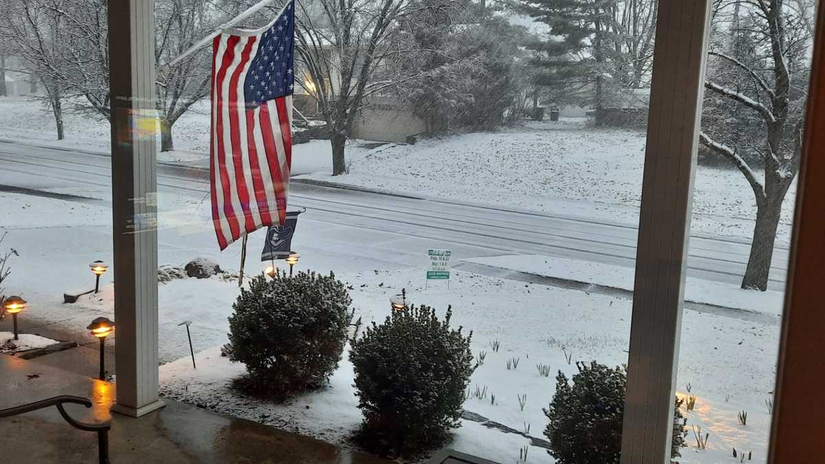 PHOTOS: Here's what snow looked like across Greater Cincinnati Friday