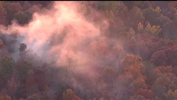 Forest fire spreads in Bullitt County as dry weather conditions persist