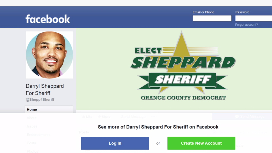 Facebook page of candidate for Orange County sheriff shares fake Trump ...