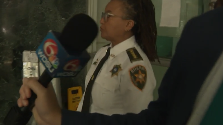 Sheriff Susan Hutson speaks ahead of council meeting on escape