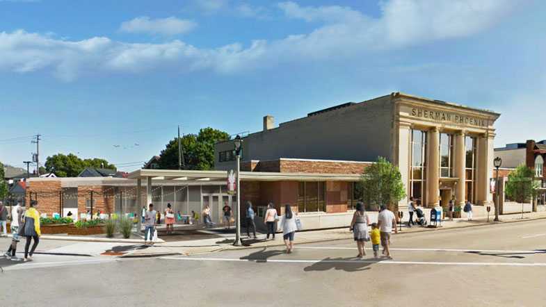 Sherman Phoenix project to give new life to burned BMO Harris Bank building