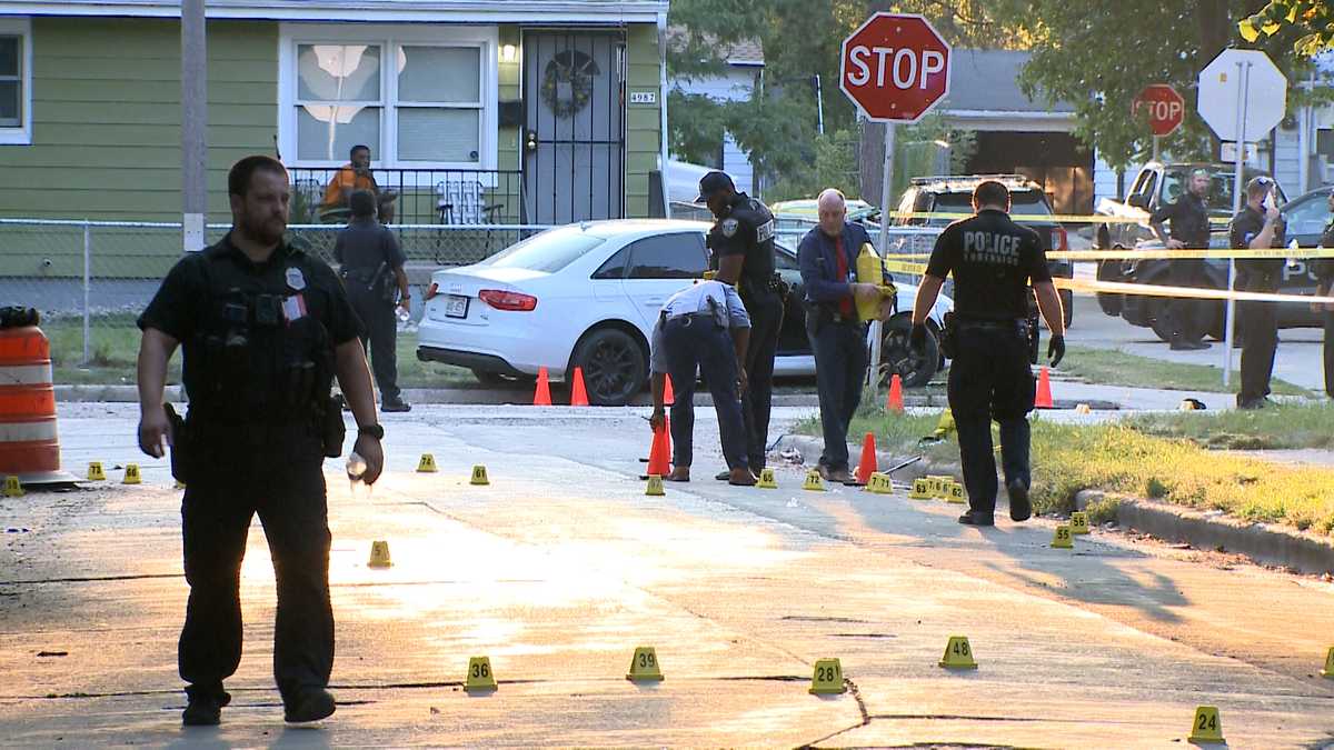 Dozens of evidence markers left at scene of deadly Milwaukee shooting