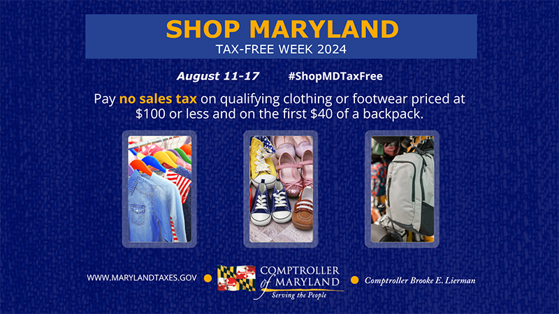 Shop Maryland Tax Free Week returns for back-to-school shopping