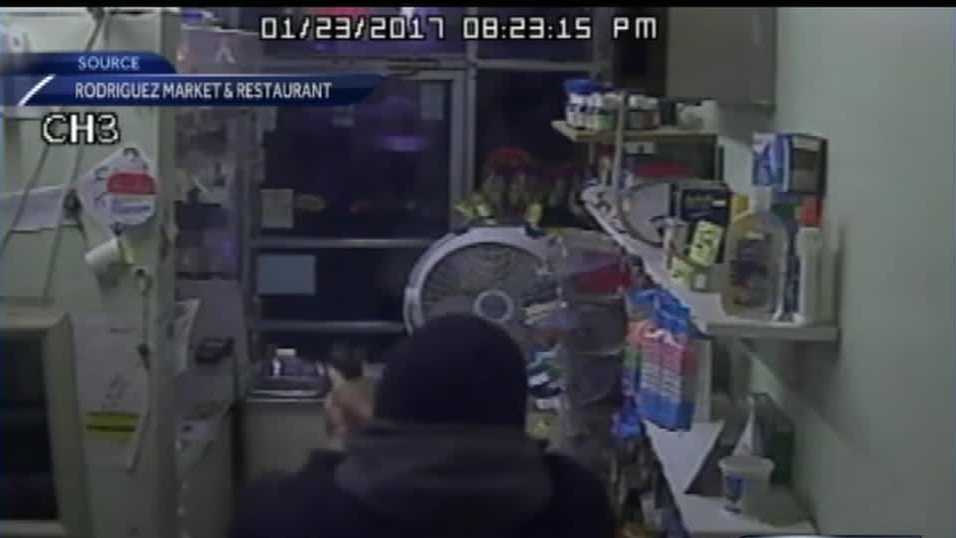 Clerk fires gun during Manchester robbery, police say