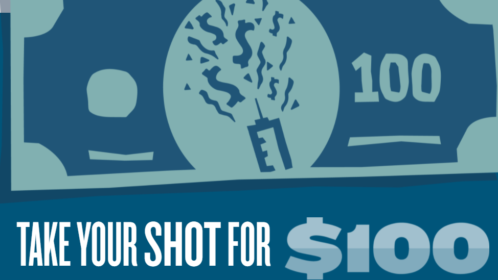 'Shot For 100' COVID-19 vaccine incentive extended to Dec. 31