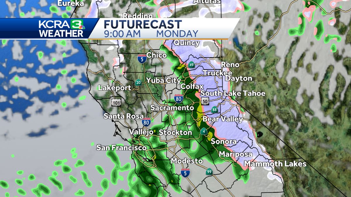 Prepare for snow in the Sierra, rain in the Valley