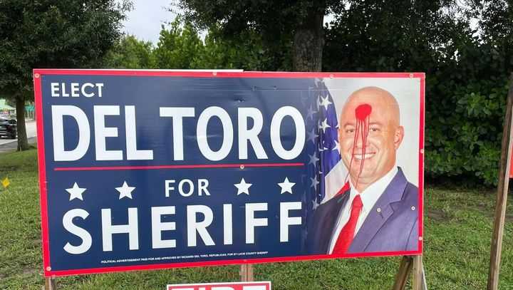 Man arrested for vandalizing political campaign signs in Port St. Lucie