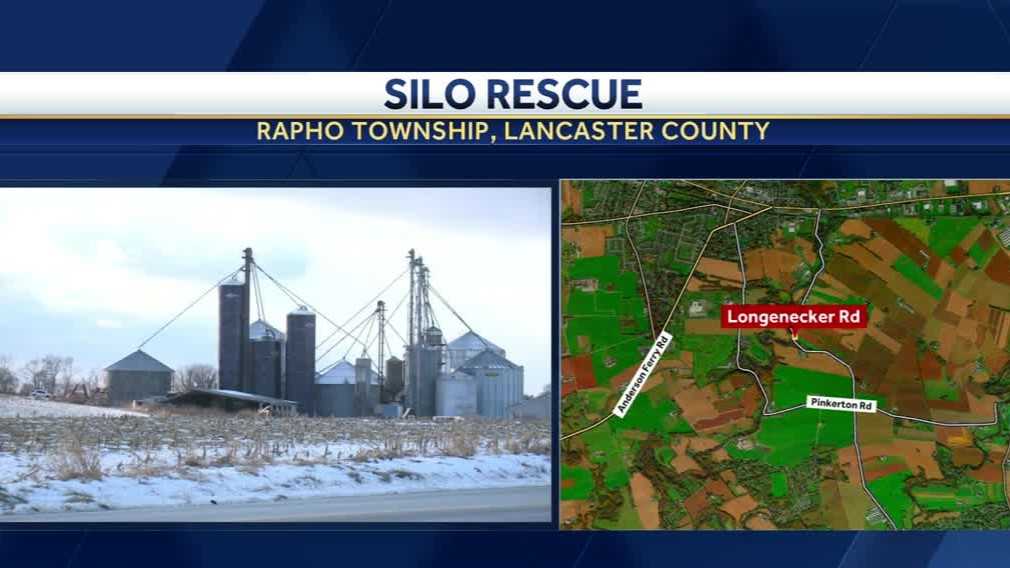 Crews rescue man from silo in Lancaster County, Pa.