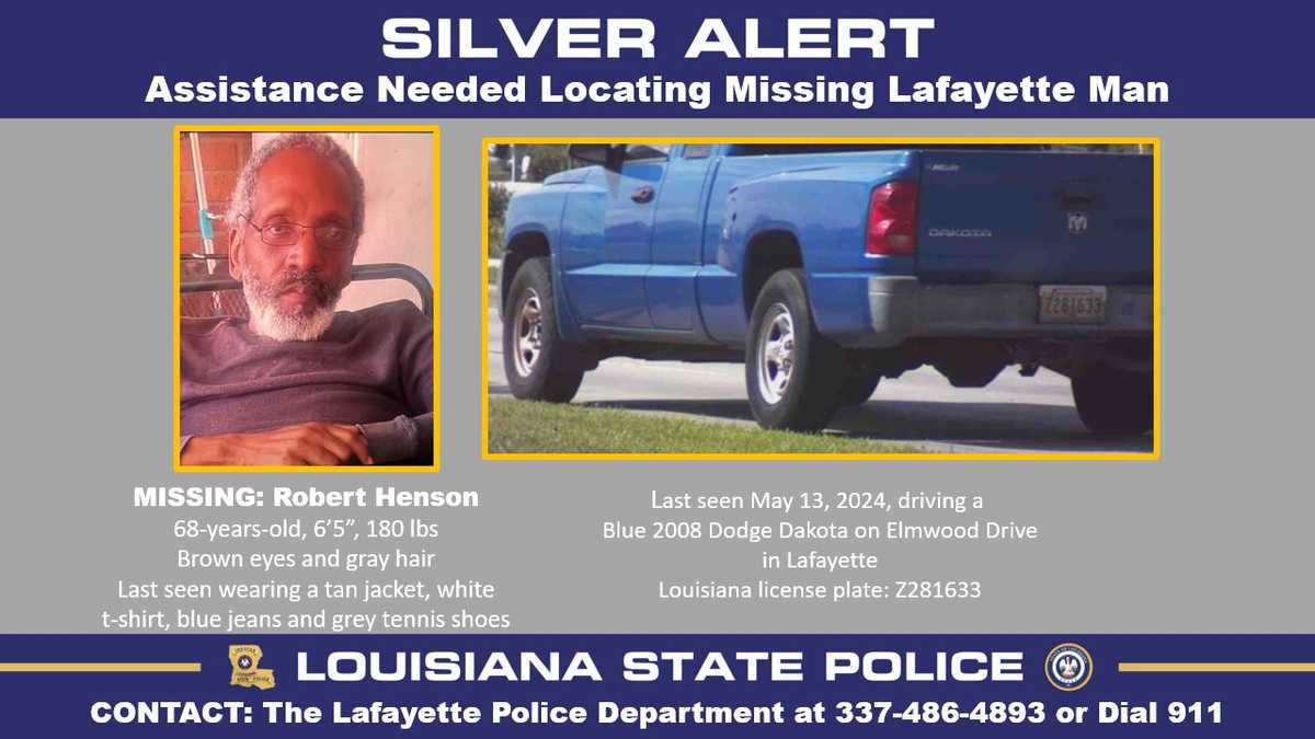 Lafayette man at center of Silver Alert found safe