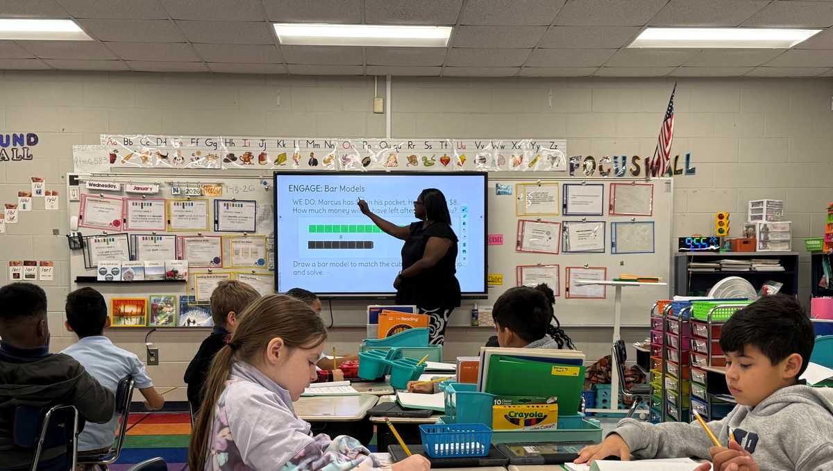 Brittany Singleton inspires students at West Chatham Elementary