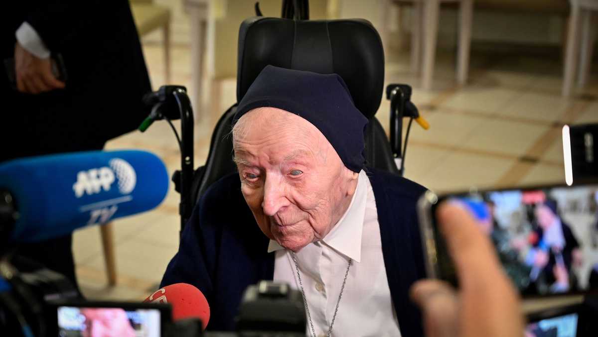 Europe's oldest person, a 117-year-old French nun, survives COVID-19