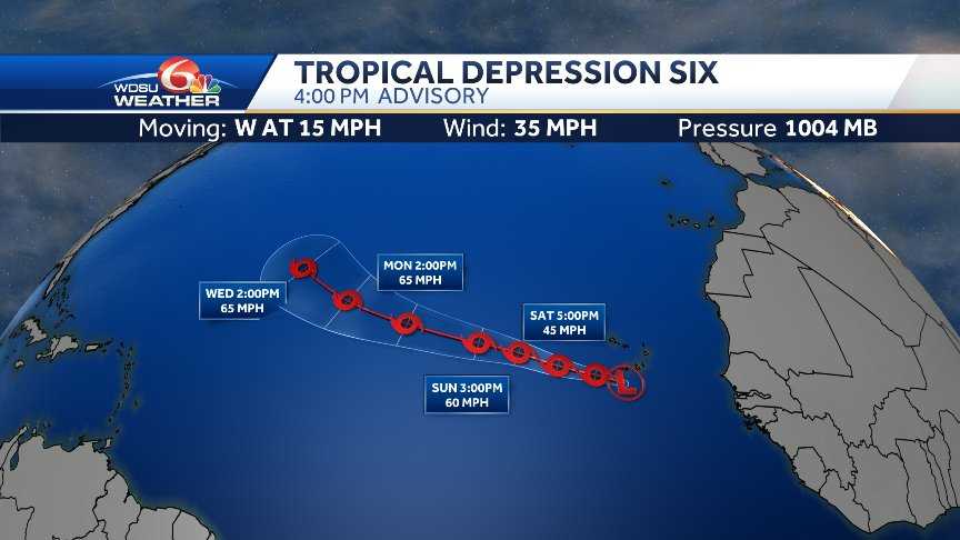 Tropical depression forecast to reach tropical storm status soon, NHC says
