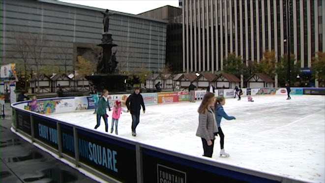Fountain Square ice skating rink opens this month