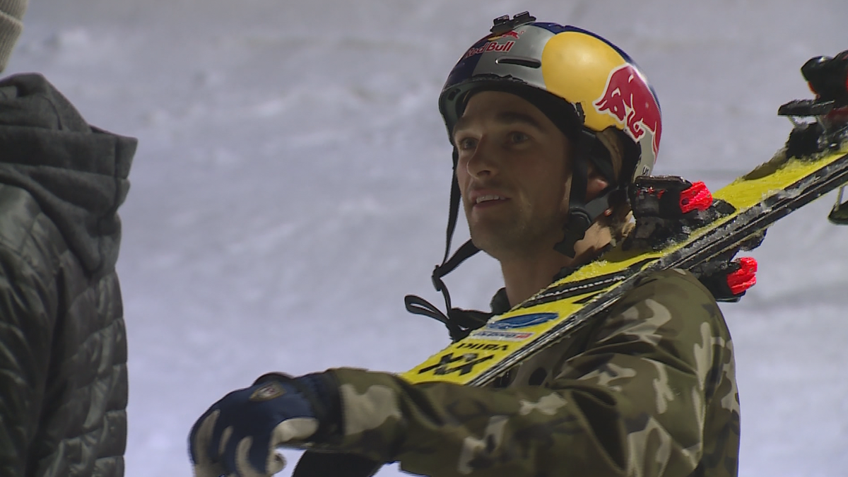Olympic medalist Nick Goepper inspires young skiers at Perfect North Slopes