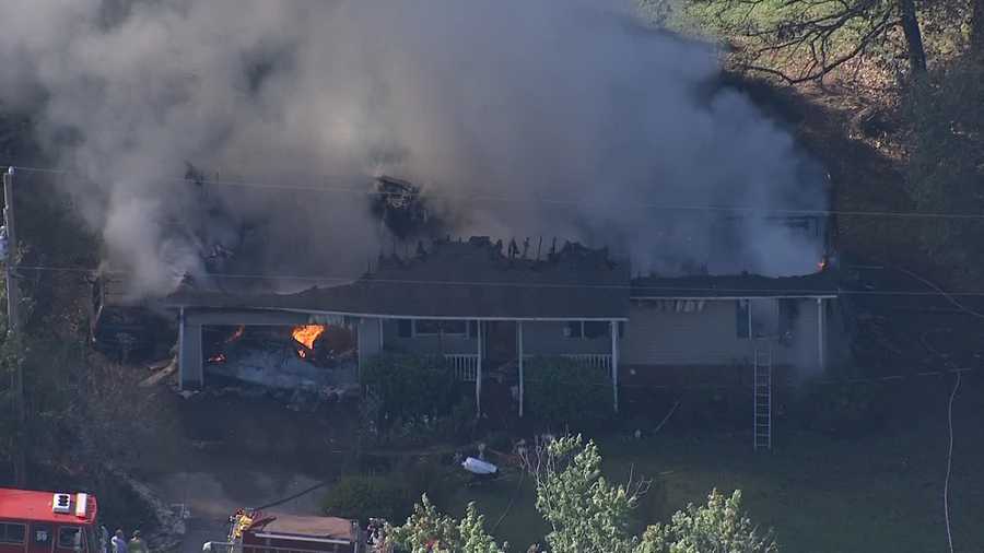 Multiple Anderson County departments respond to large house fire in ...