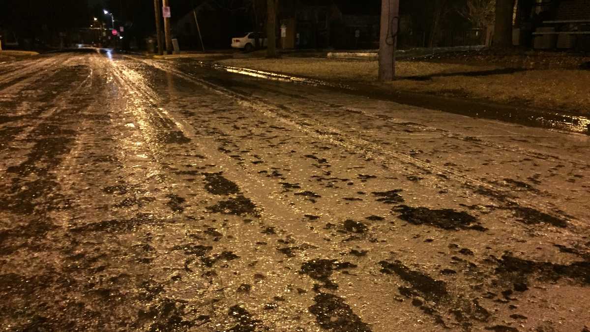 Photos: Icy conditions around Ames Monday morning