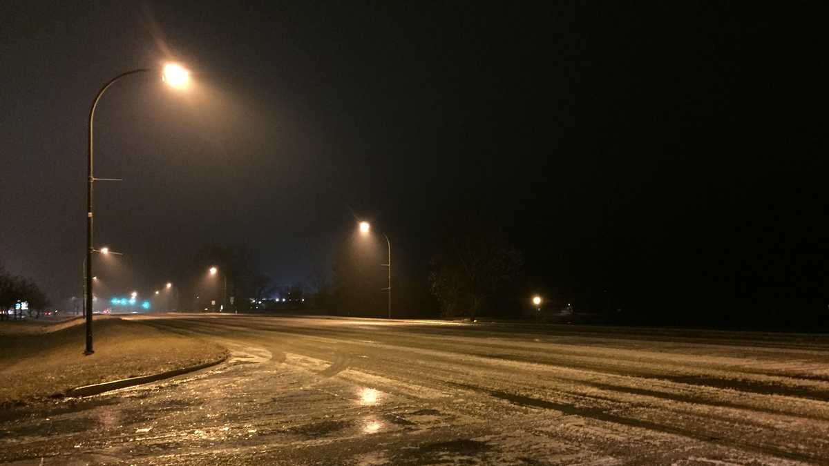 Photos: Icy conditions around Ames Monday morning