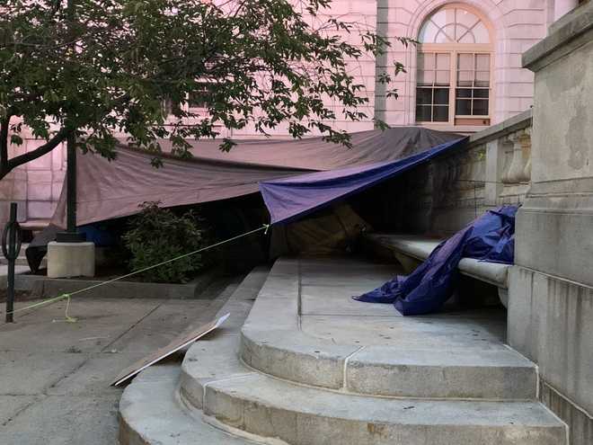 ‘Sleep out’ protest continues for second night in Portland