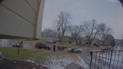 Watch: Surveillance video shows cars sliding around, crashing on icy ...