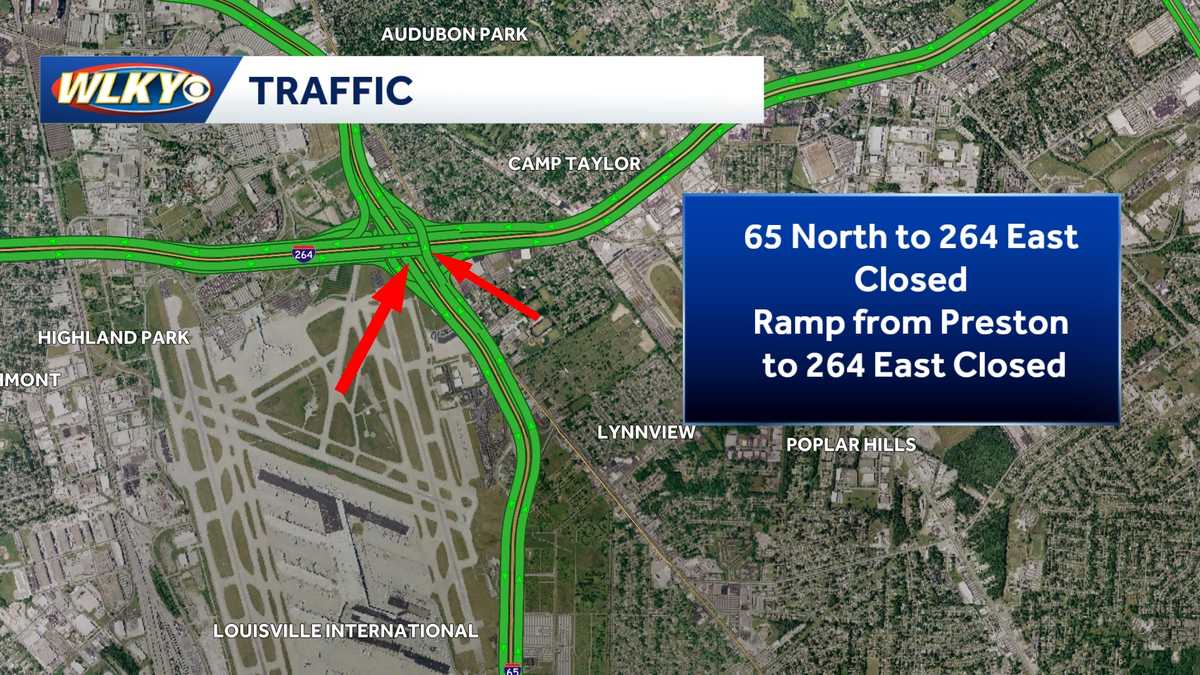 Traffic alert: Ramp closures for the weekend around Louisville
