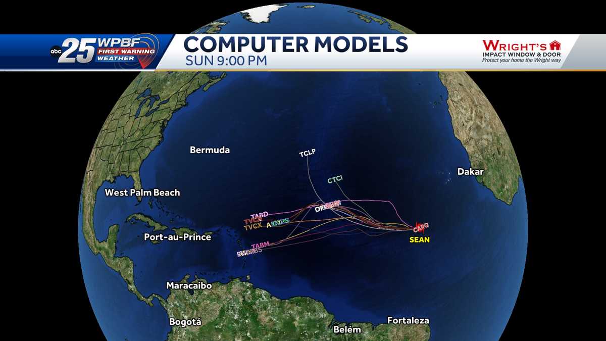 Tracking Sean: Latest computer models and maps