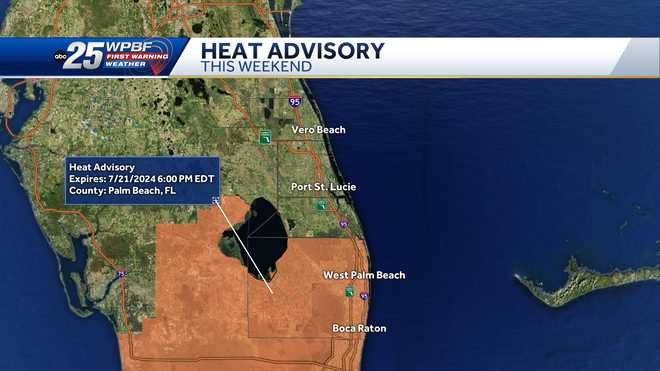 Heat advisory and summer storms this weekend across South Florida