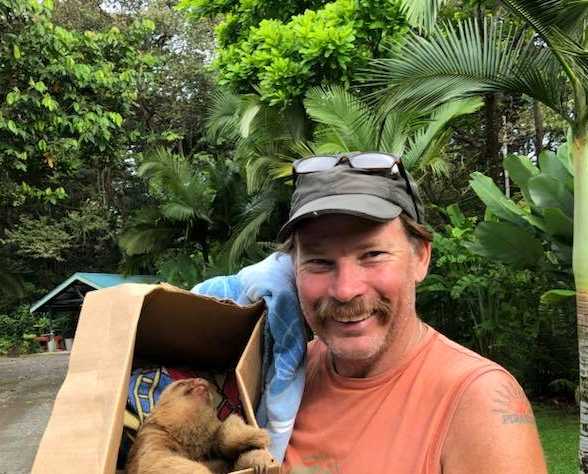 Cincinnati couple rescues baby sloth trapped on beach