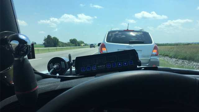 Officer goes viral after pulling over driver going too slowly in left lane