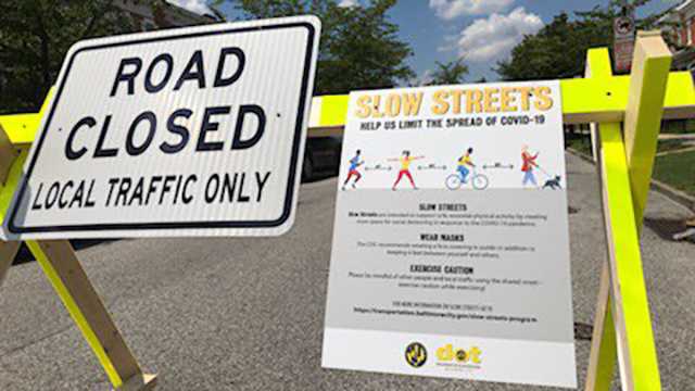 Baltimore's Slow Streets program makes 8 miles roads more pedestrian ...
