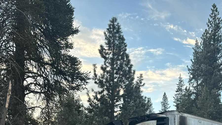 Highway 50 reopens in South Lake Tahoe after big rig fire near airport