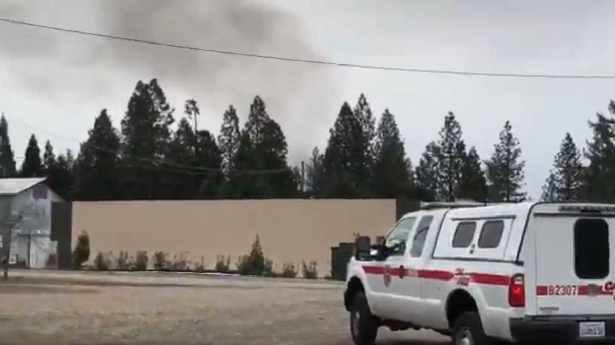 Foresthill home goes up in flames with man barricaded inside