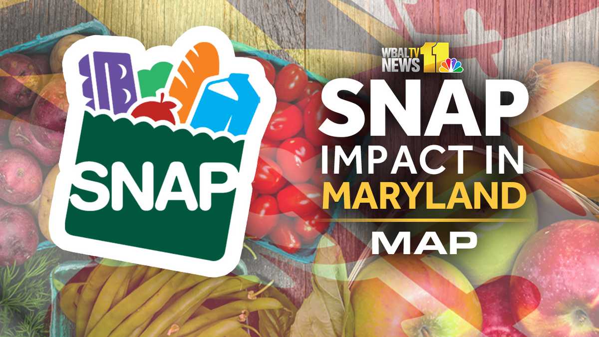 Map shows where SNAP impact is felt most in Maryland