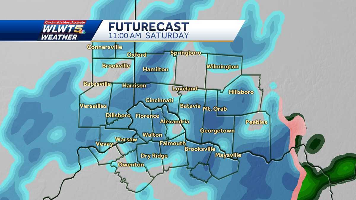 Cincinnati weather: Soaking rain arrives before the chance for snow