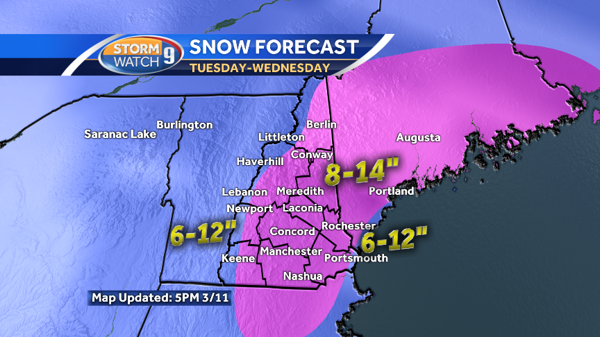 More than a foot of snow possible with next nor'easter; will affect ...
