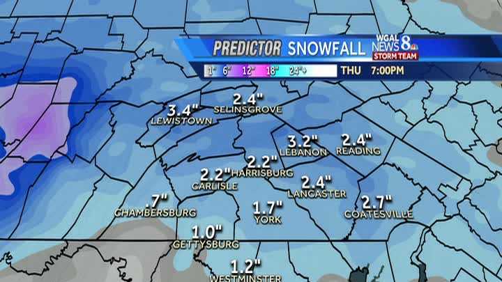 Coating to 3 inches possible from snow tonight, overnight