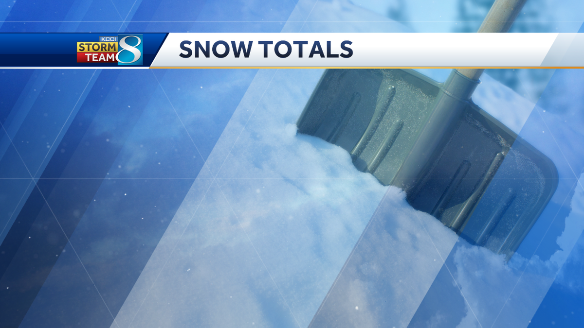 Snow totals: Heavy, wet snow covers much of central Iowa Saturday