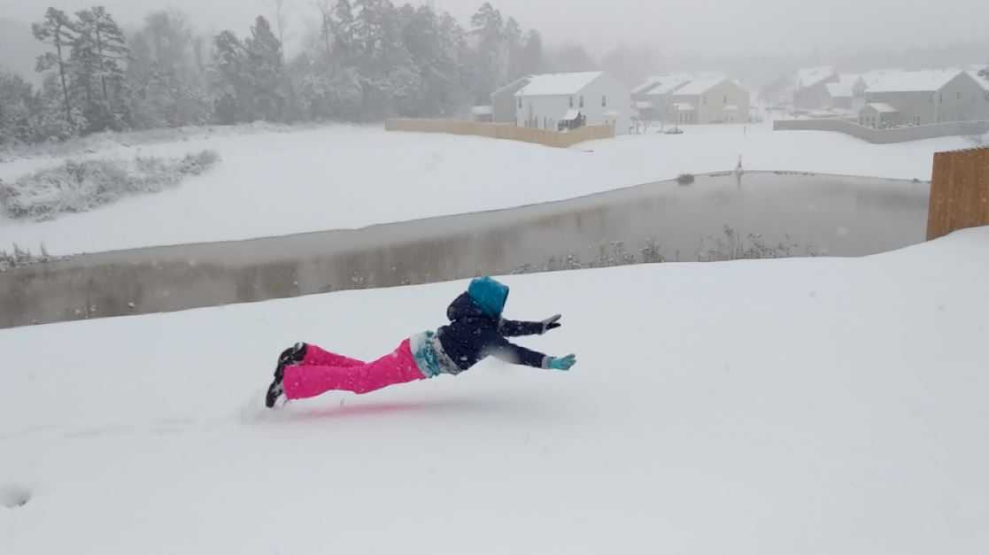 Snow diving and snow dogs: Enjoying another blast of winter in the South