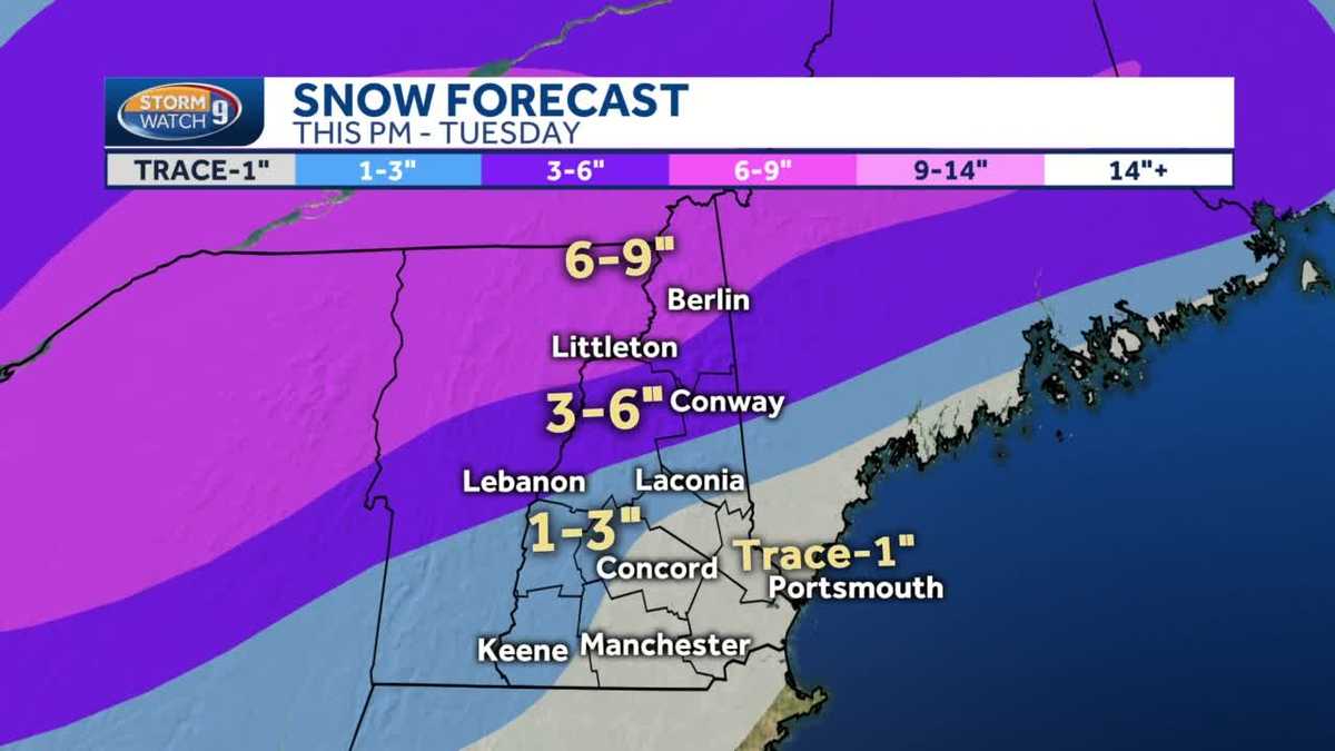 Snow, wintry mix hitting NH; roads could be slick for many