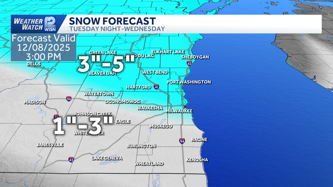 Winter weather advisory warns of snow, ice across SE Wisconsin