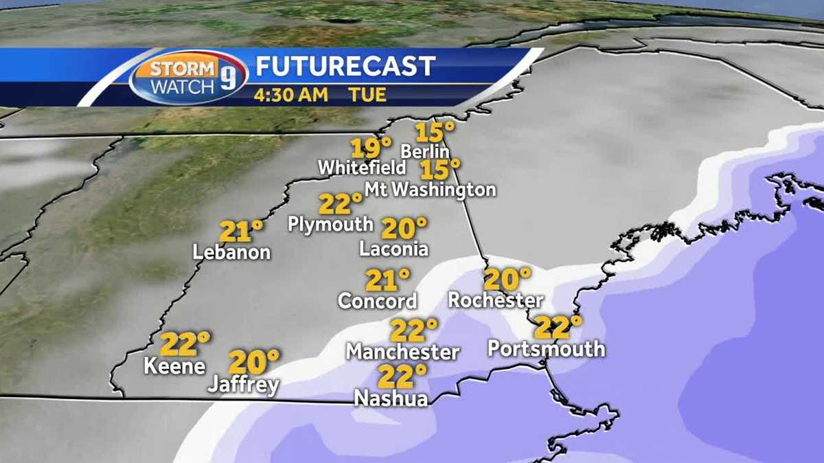 Multiple chances for light snow over next week in NH