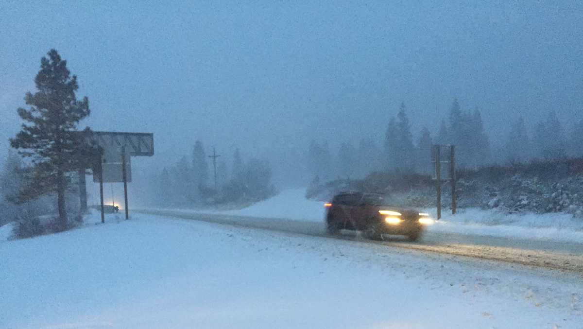 Rain, snow pelt NorCal holiday traffic