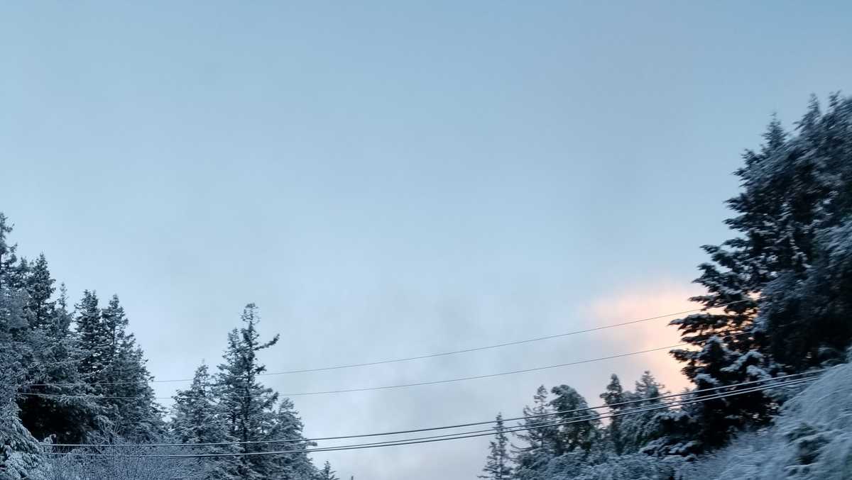 Snow on the Central Coast! Viewer photos!