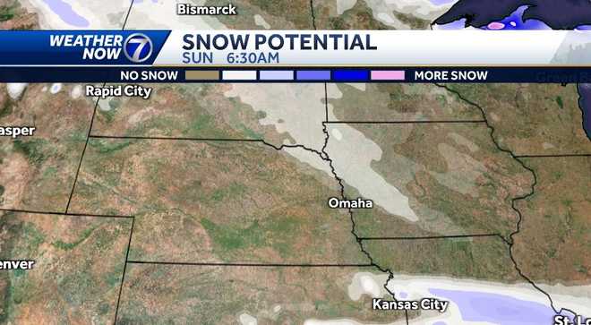 Omaha weather: Chance for first snow this weekend