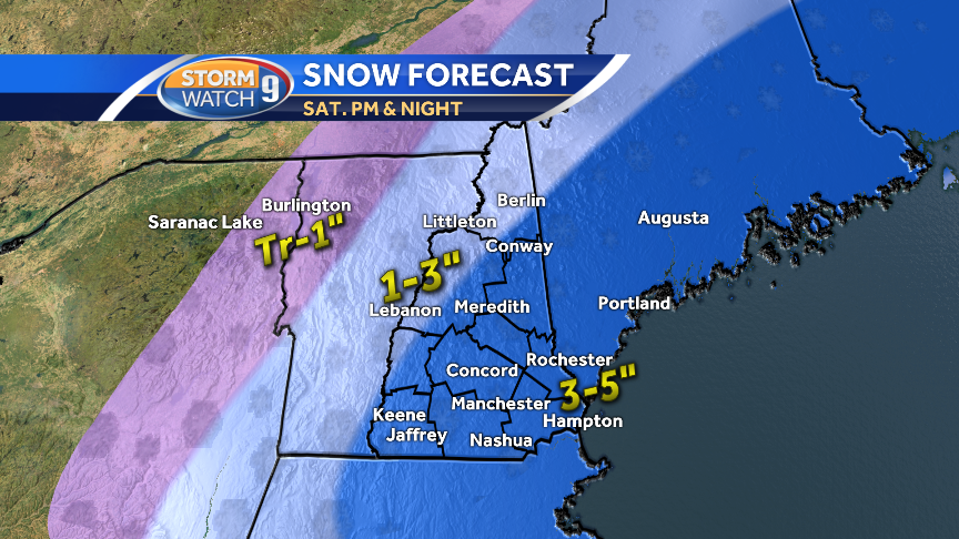 First widespread snowfall of season expected this weekend