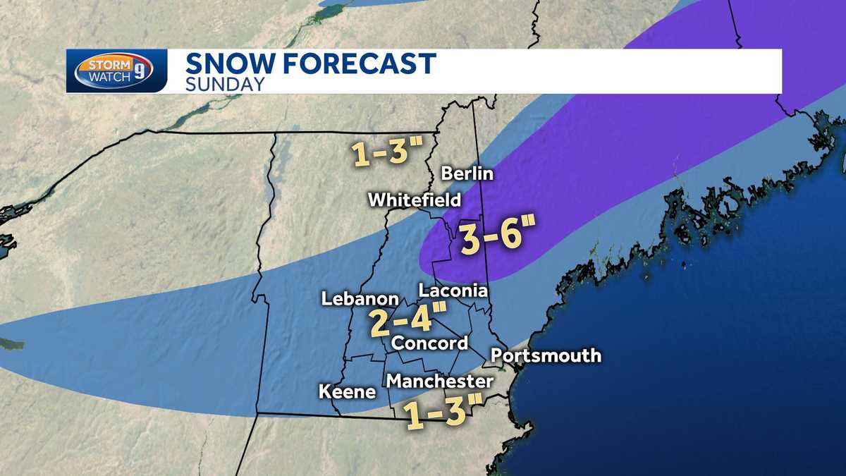 Snow arrived in NH; wintry mix, rain also in store